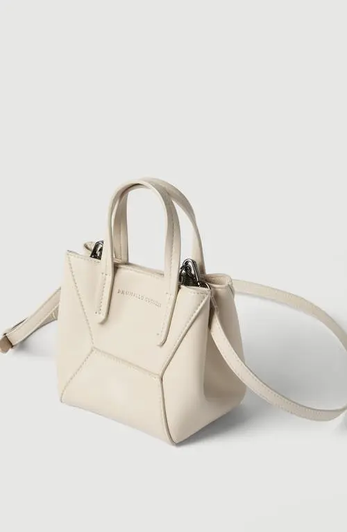 Brunello Cucinelli Mini Bag With Monili - Ivory