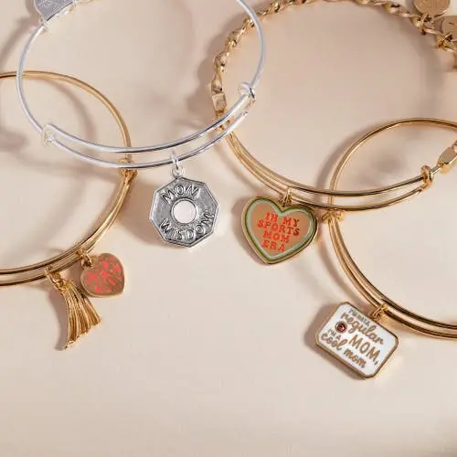 ALEX AND ANI Mom Wisdom Charm Bangle