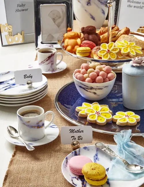 Prouna Marble Azure Espresso Cup & Saucer