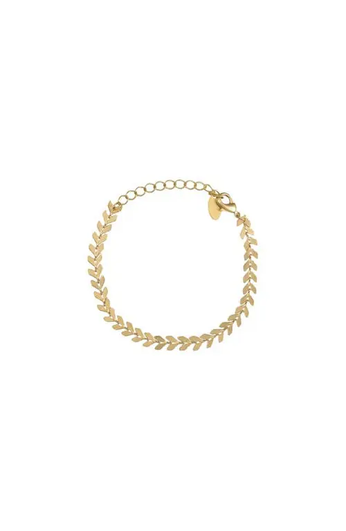 BEARFRUIT JEWELRY Elara Chevron Link Bracelet - Gold