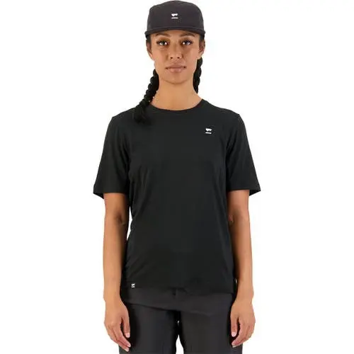MONS ROYALE Tarn Merino Shift Short-sleeve Shirt - Black/black