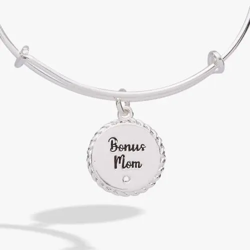 ALEX AND ANI Bonus Mom Charm Bangle - Silver