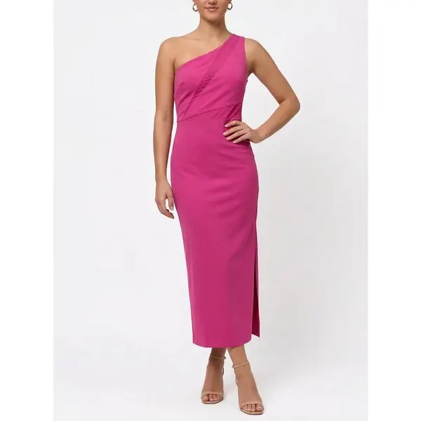Rachel Rachel Roy One-shoulder Maxi Dress - Raspberry Rose
