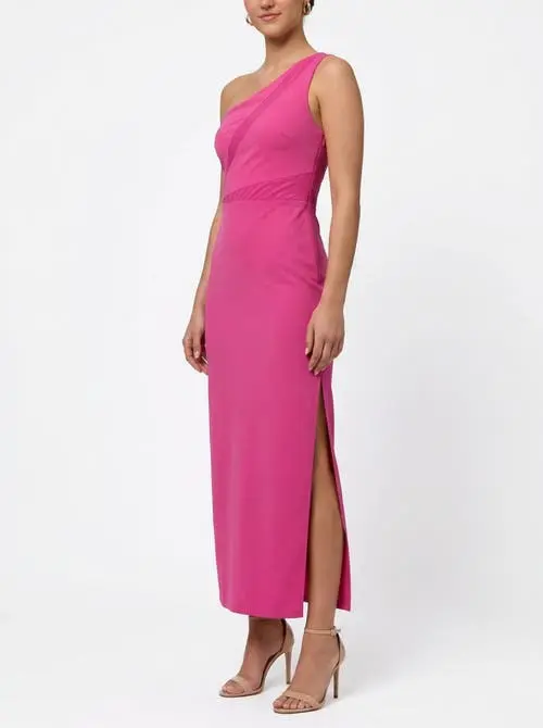 Rachel Rachel Roy One-shoulder Maxi Dress - Raspberry Rose
