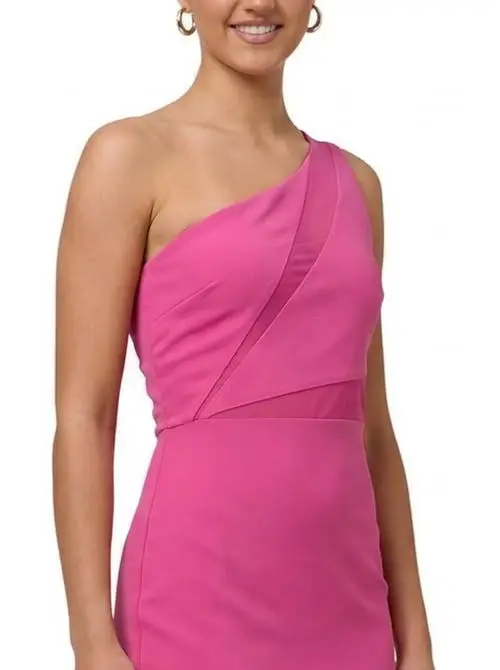 Rachel Rachel Roy One-shoulder Maxi Dress - Raspberry Rose