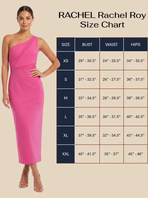 Rachel Rachel Roy One-shoulder Maxi Dress - Raspberry Rose