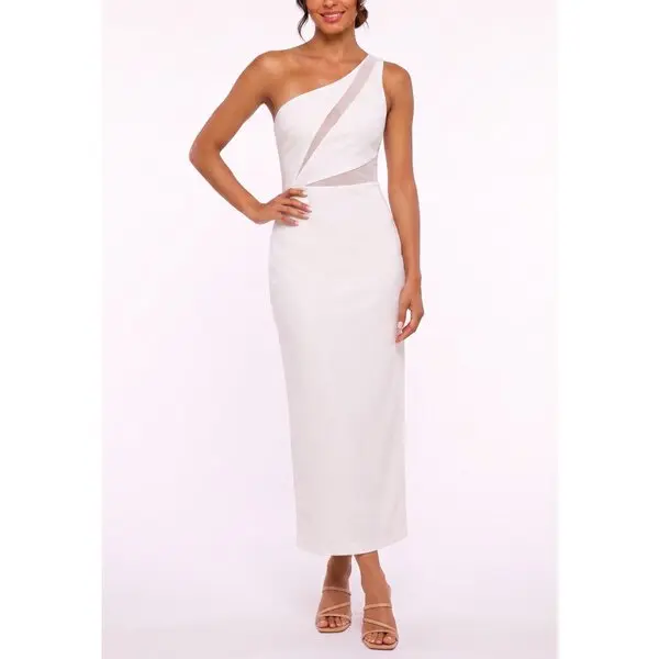 Rachel Rachel Roy One-shoulder Maxi Dress - White