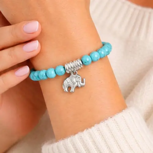 DONATELLO GIAN Elephant Beaded Bracelet