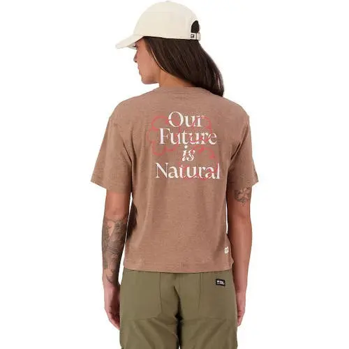 MONS ROYALE Yonder Merino Organic Cotton T-shirt - Mocha