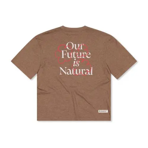 MONS ROYALE Yonder Merino Organic Cotton T-shirt - Mocha