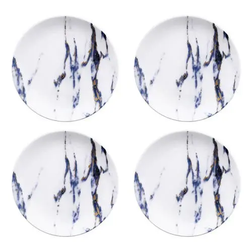 Prouna Marble Azure Canape Plate - White