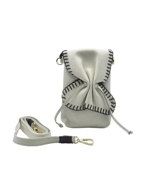 Carlos Falchi Cell Phone Butterfly Bag - Winter White