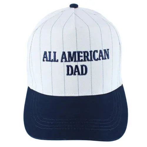 Trafalgar All American Dad Pinstripe Baseball Cap - Navy Blue