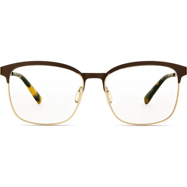 COVRY Rectangle Blue Light Blocking Eyeglasses - Cacao