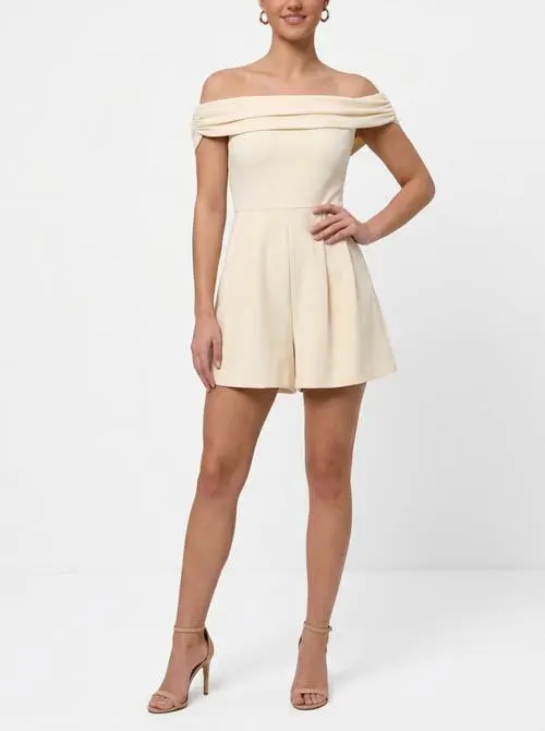 Rachel Rachel Roy Franki Off-the-shoulder Romper - Creme