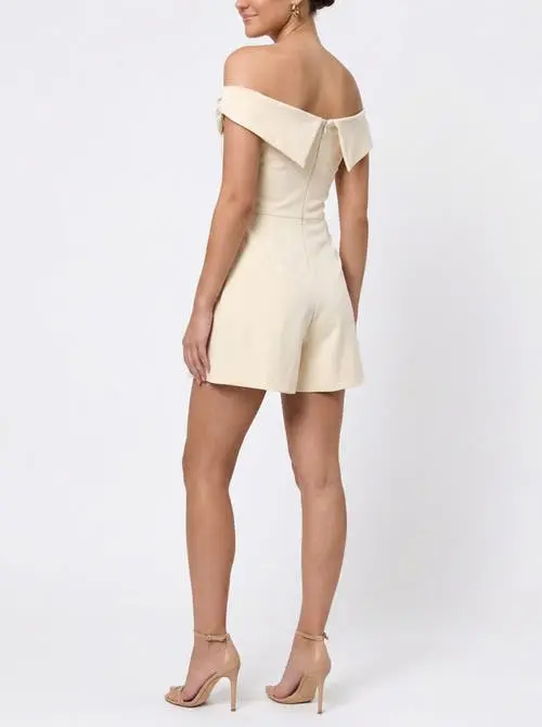 Rachel Rachel Roy Franki Off-the-shoulder Romper - Creme