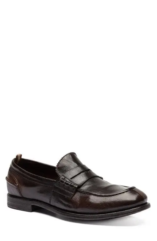 Officine Creative Chronicle 144 Leather Penny Loafer - Brown