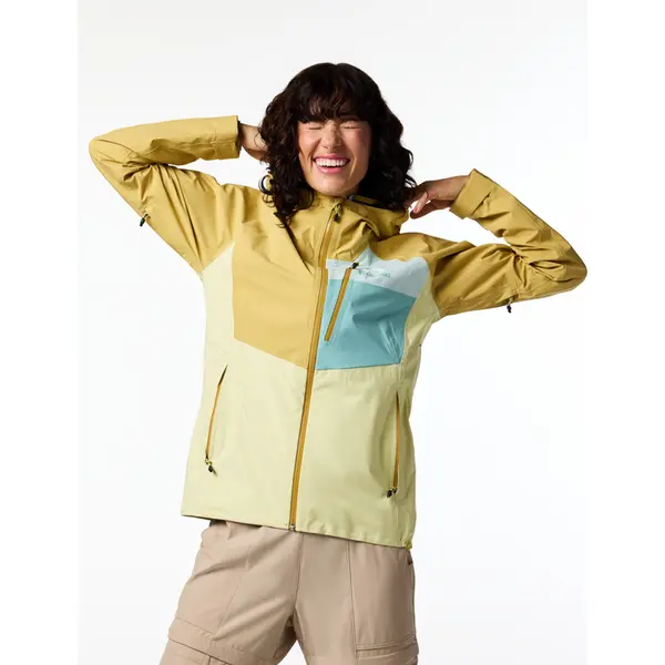 COTOPAXI Impermeo 3l Hooded Shell Jacket - Husk And Honeydew