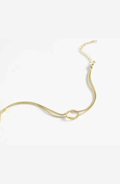 MINT & LILY Dainty Knot Bracelet - Silver