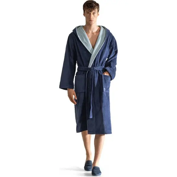 TOGAS Art Line Bathrobe - Blue
