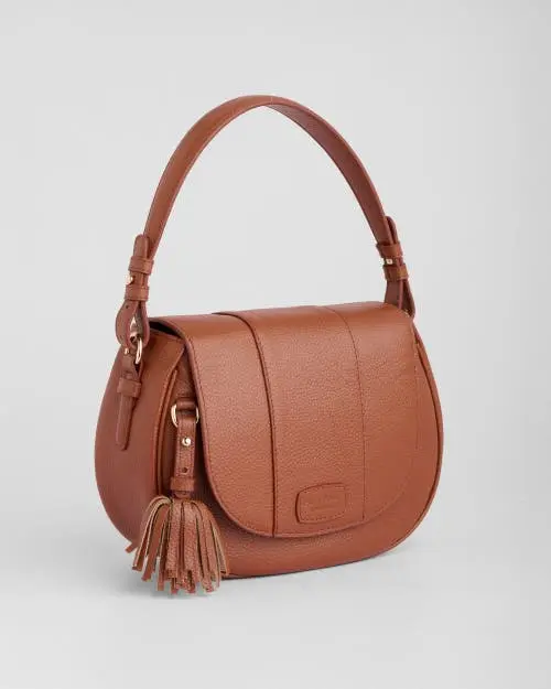 POM POM LONDON Wilmington Crossbody Bag - Chestnut