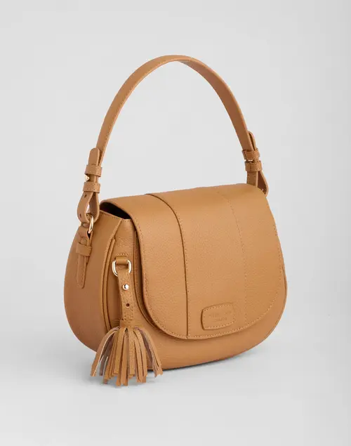 POM POM LONDON Wilmington Crossbody Bag - Maple