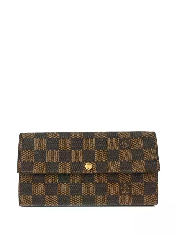 LOUIS VUITTON 2007 Sarah Damier Ebène Wallet - Brown