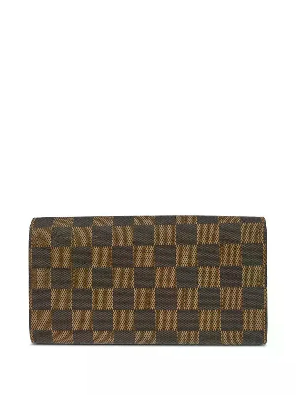 LOUIS VUITTON 2007 Sarah Damier Ebène Wallet - Brown
