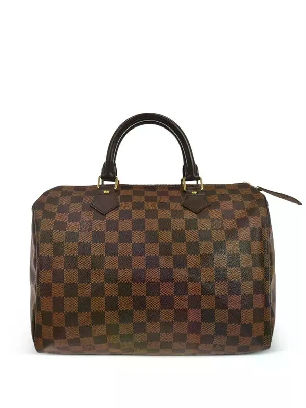 LOUIS VUITTON 2012 Damier Ebene Speedy 30 Tote - Brown