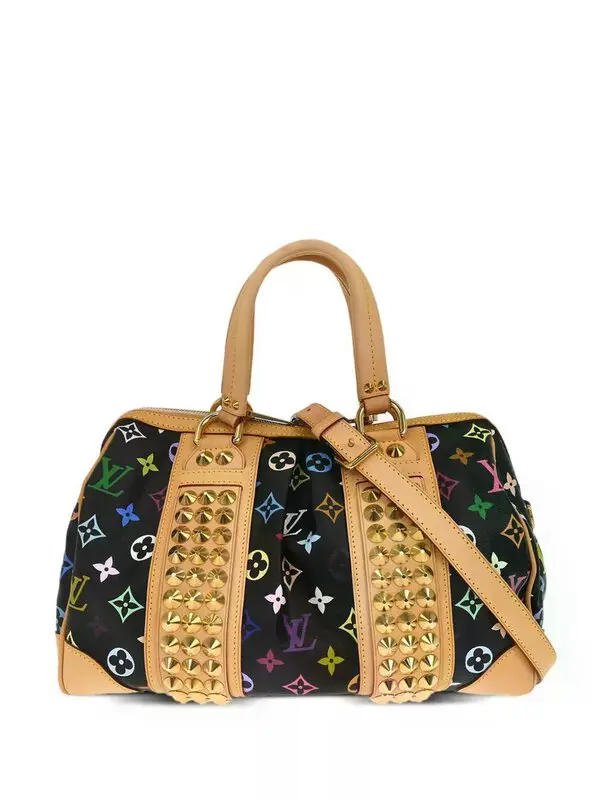 LOUIS VUITTON 2010 Mm Courtney Studded Tote Bag - Black