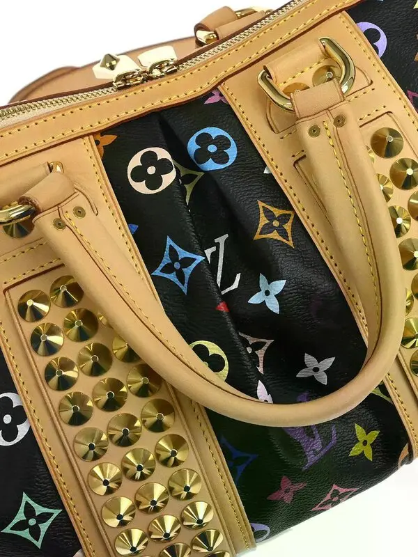 LOUIS VUITTON 2010 Mm Courtney Studded Tote Bag - Black
