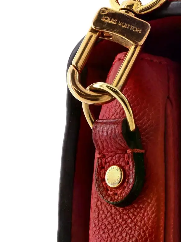 LOUIS VUITTON Pochette Metis Monogram Empreinte Leather Crossbody Bag - Red