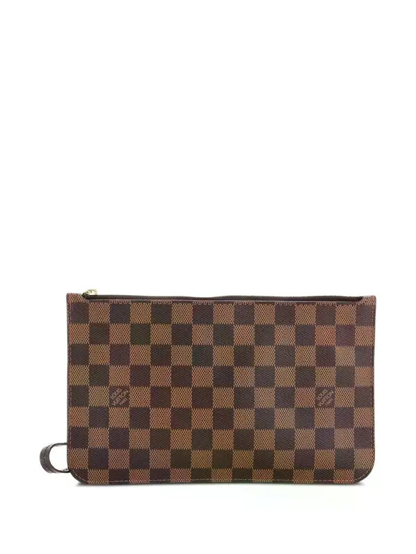 LOUIS VUITTON Neverfull Pochette Damier Large Pouch