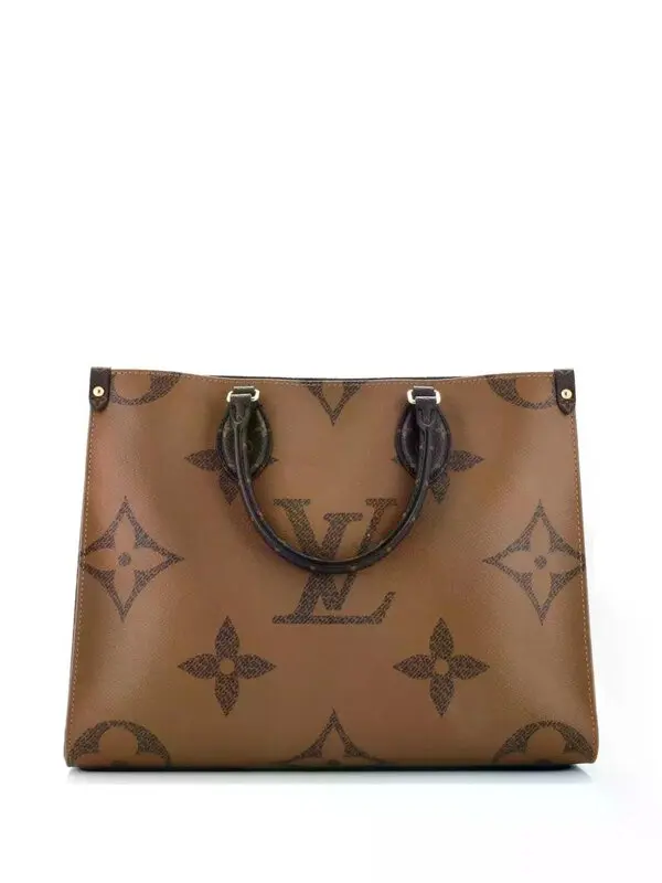 LOUIS VUITTON Onthego Reverse Monogram Giant Mm Tote Bag - Brown