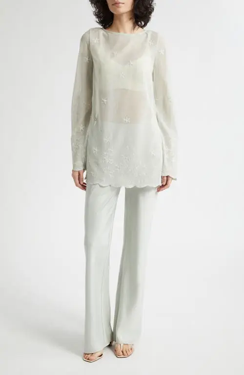 Posse Cove Wide Leg Silk Pants