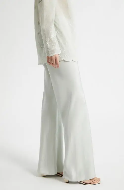 Posse Cove Wide Leg Silk Pants