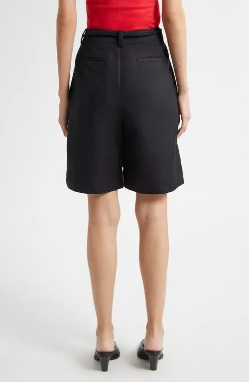 Posse Yvette High-rise Linen-blend Shorts