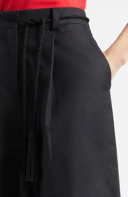 Posse Yvette High-rise Linen-blend Shorts