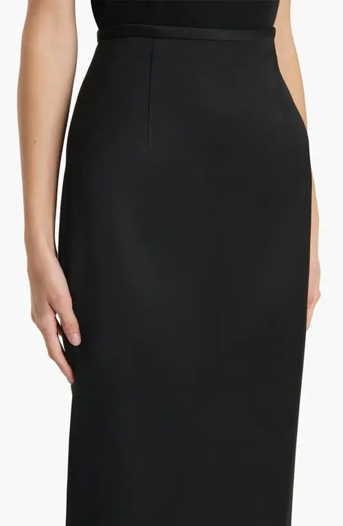 Khaite Winton Double Face Satin Pencil Skirt