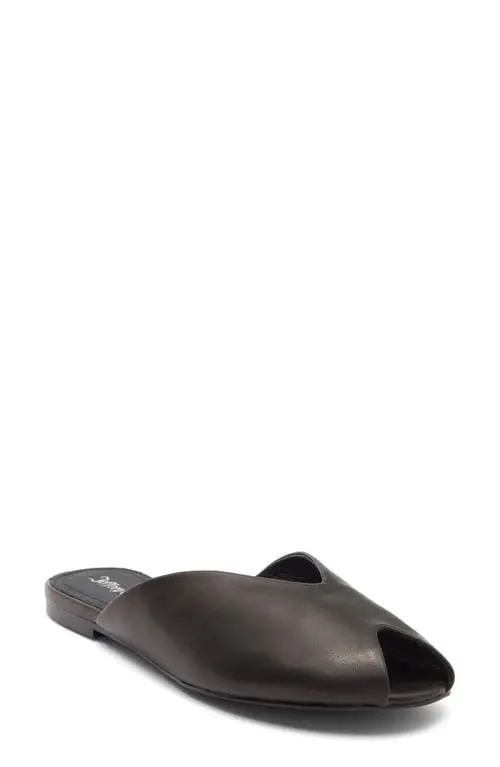 Jeffrey Campbell Indwell Peep Toe Slide Sandal - Black