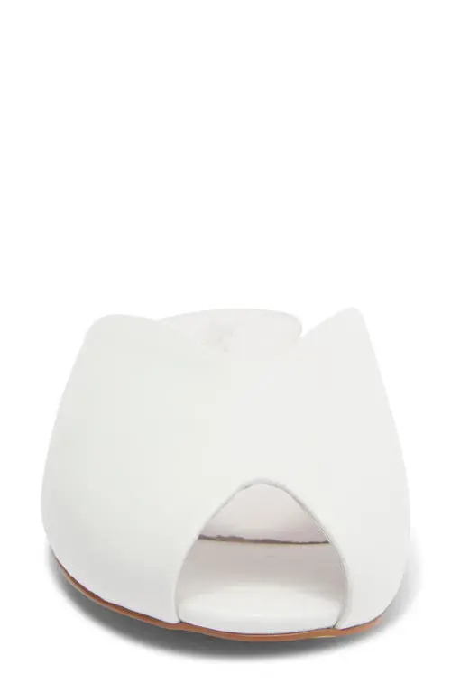 Jeffrey Campbell Indwell Peep Toe Slide Sandal - White
