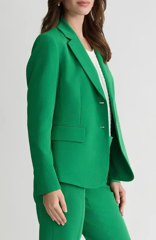KASPER Two-button Blazer - Lush Green