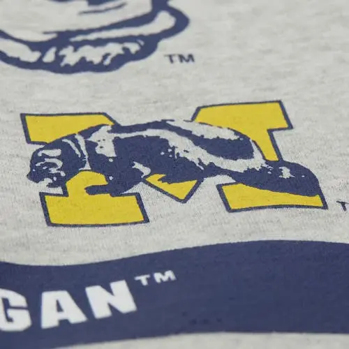 Mitchell & Ness Michigan Wolverines All Over Print Sweatshirt