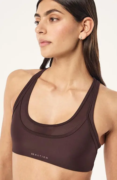 P.E Nation Fusion Sports Bra - Dark Plum