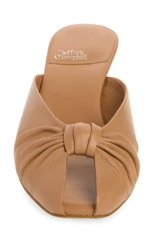 Jeffrey Campbell Twista Kitten Heel Sandal - Beige