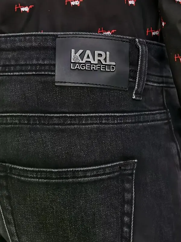 Karl Lagerfeld Logo Patch Denim