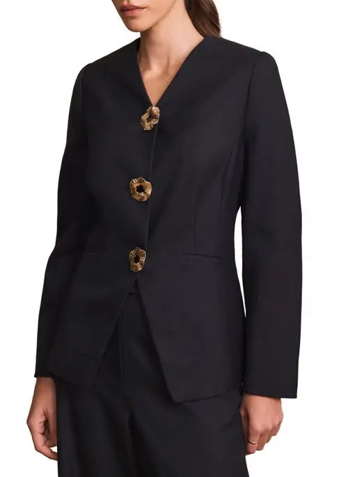 Mint Velvet Wool-blend Sculpted Jacket