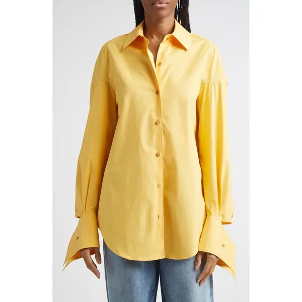 Ossou Wren Cotton Poplin Button-up Shirt - Sole
