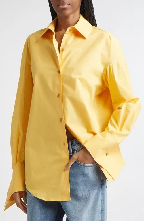 Ossou Wren Cotton Poplin Button-up Shirt - Sole