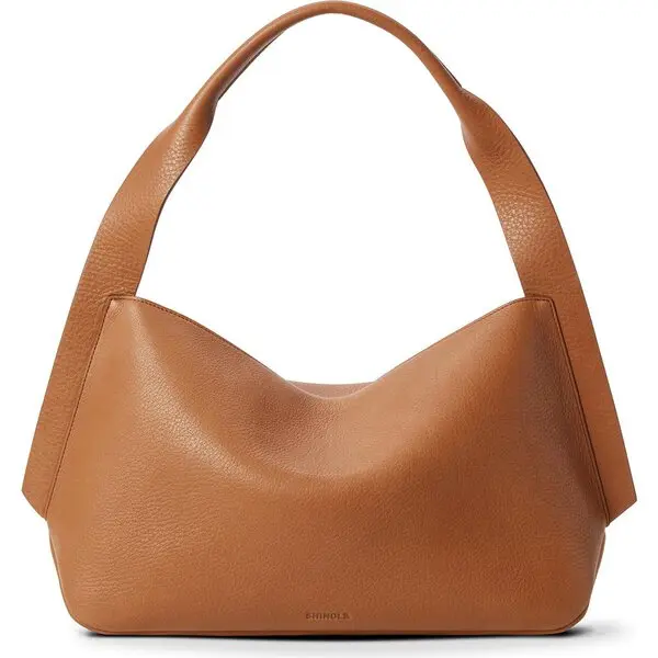 Shinola Medium Leather Derby Shoulder Bag - Tan